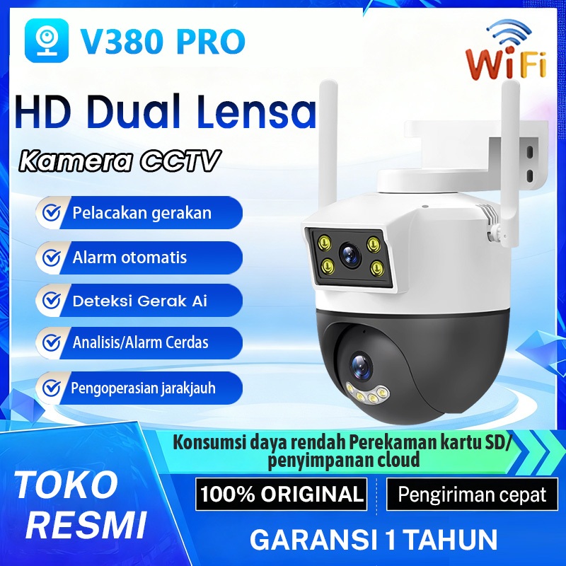 Jual V380 Pro CCTV Wifi 1080P Jarak Jauh Lewat Hp Outdoor Dual Lens ...