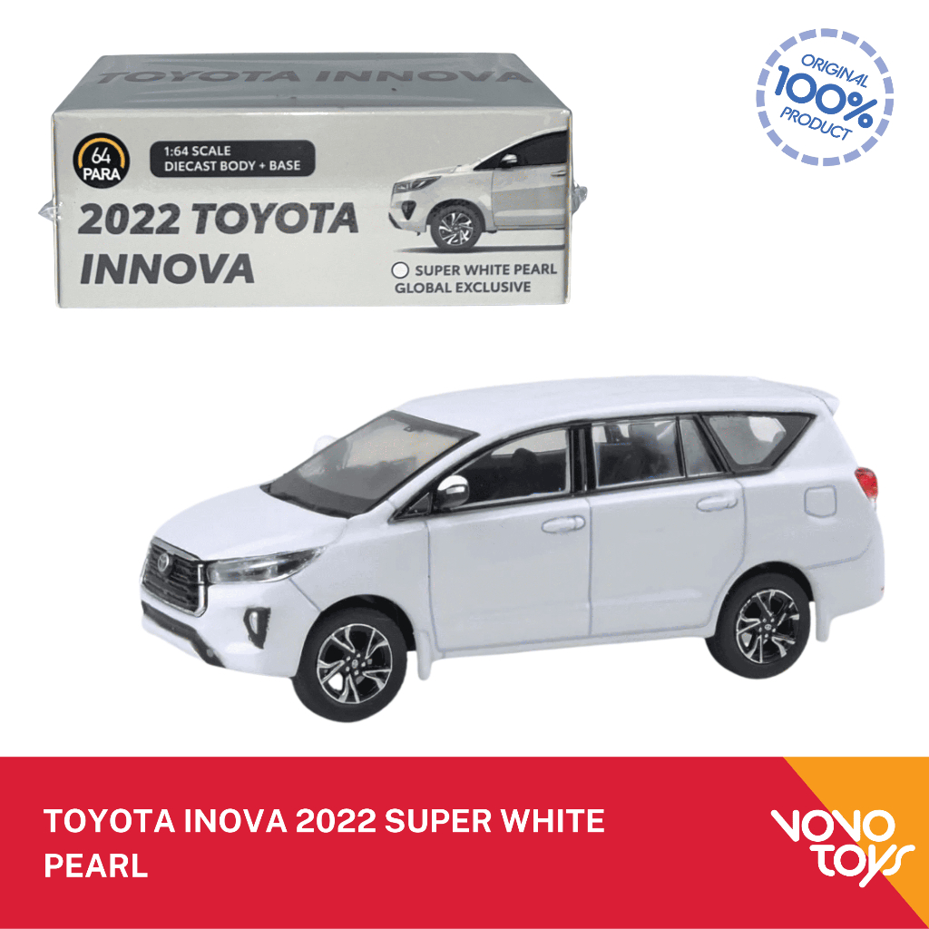 Jual Para 1/64 Toyota Inova 2022 Super White Pearl | Shopee Indonesia