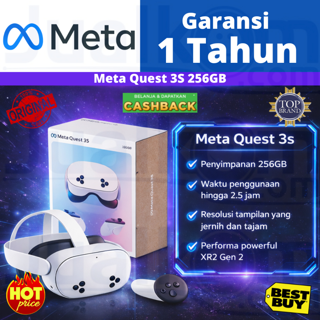 Jual Meta Quest 3S 256GB | Shopee Indonesia