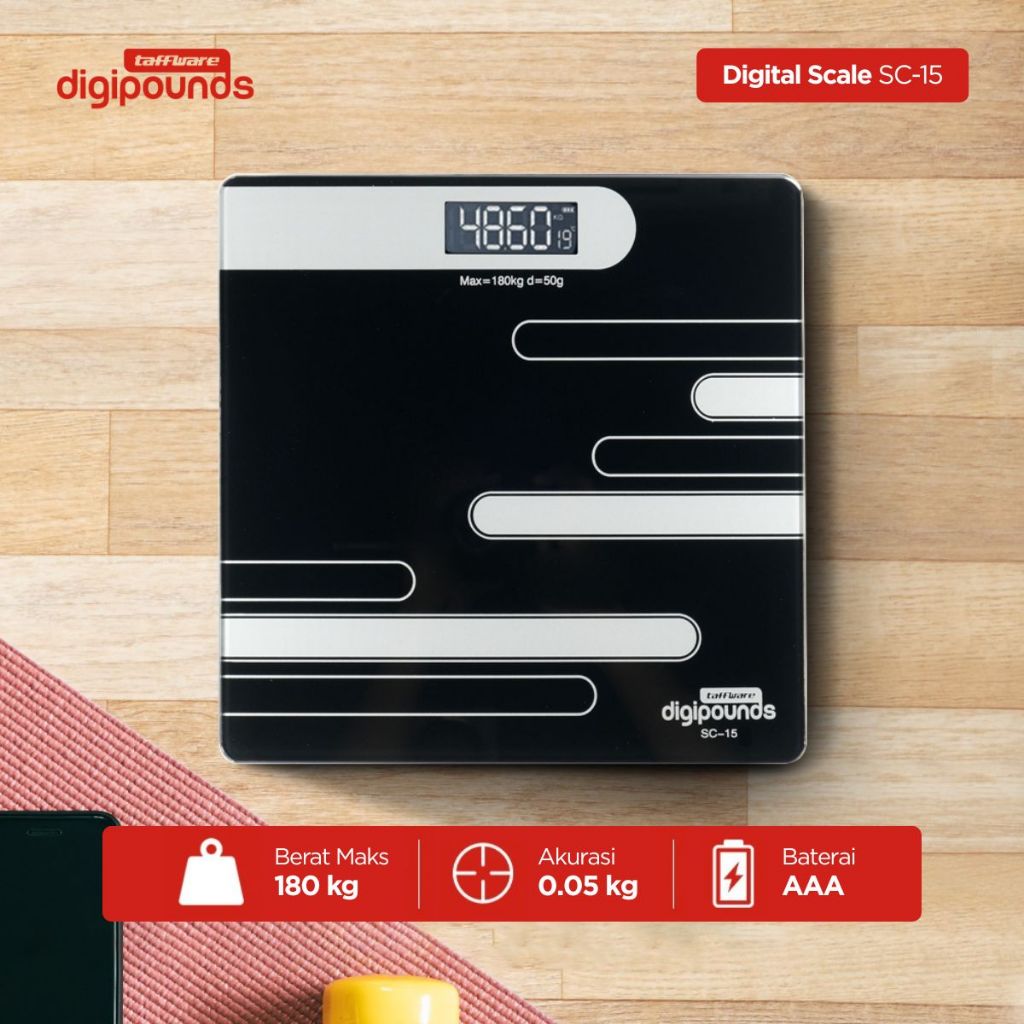 Jual Timbangan Badan Kaca Elektronik 180KG / TIMBANGAN MENGUKUR BERAT ...