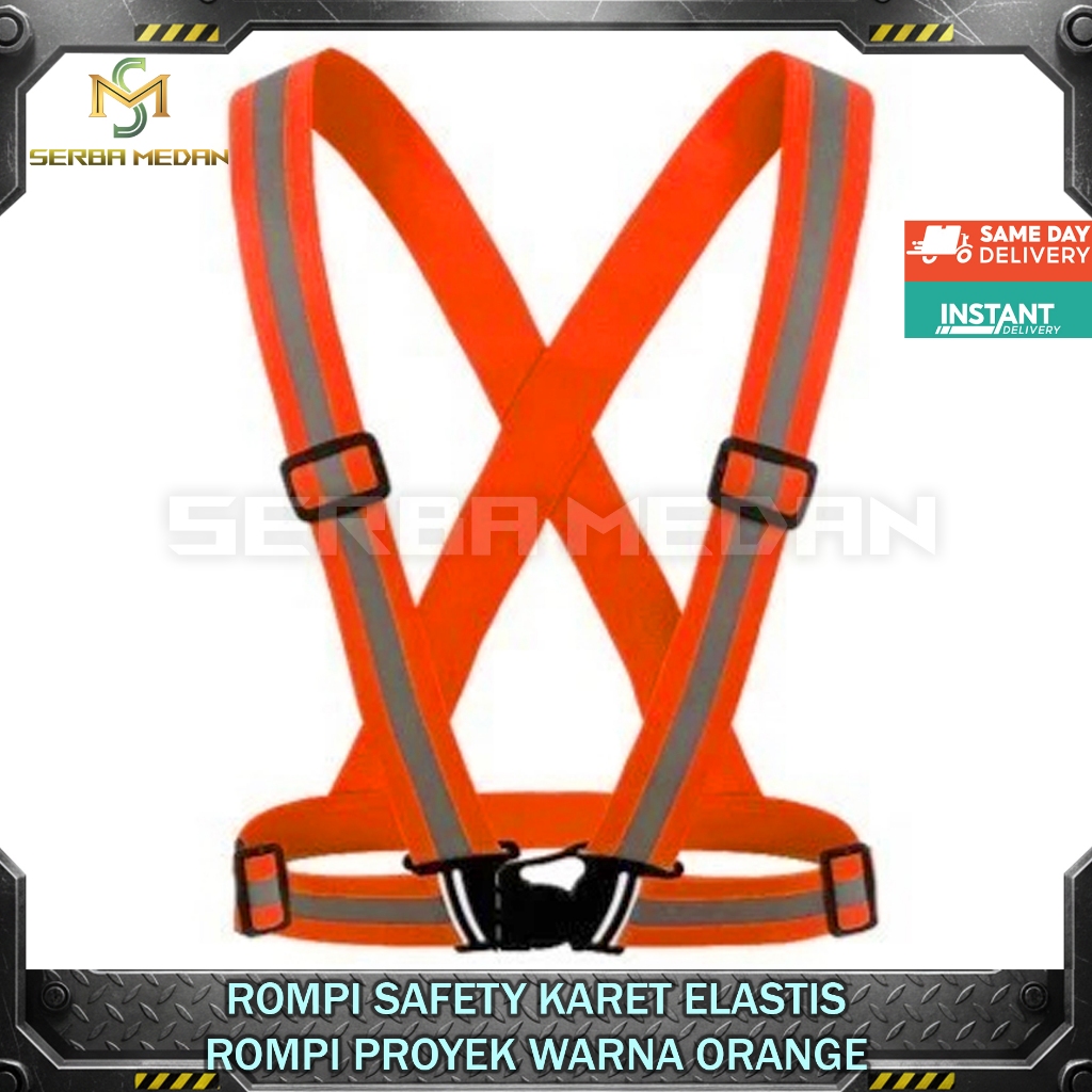 Jual ROMPI SAFETY KARET ELASTIS Rompi Proyek Sepeda Rompi model V ...