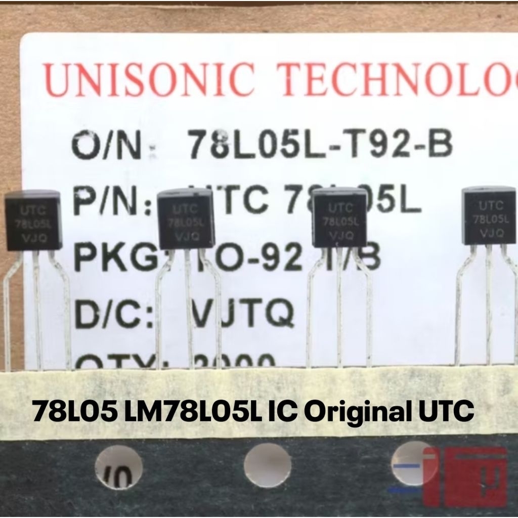 Jual ( 5 BUAH ) IC 78L05 7805 5V 100mA 0.1A Positive Voltage Regulator ...