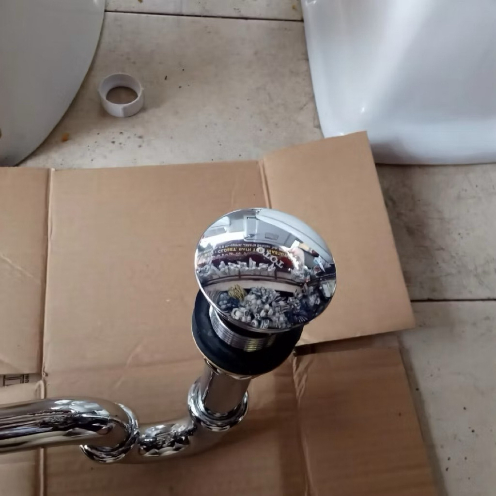 Jual sipon pembuangan wastafel cuci tangan toto | sipon angsa model ...