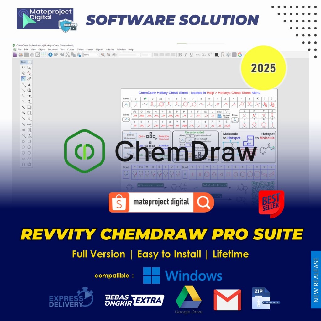 Jual Revvity ChemDraw Professional Suite 25 v2025 Full Version Software ...
