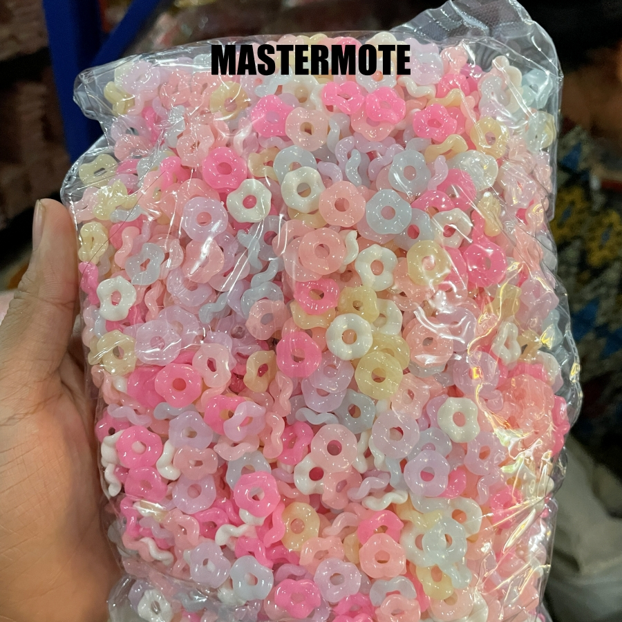 Jual manik manik jelly bunga gelombang mix warna jelly 1pon | Shopee ...