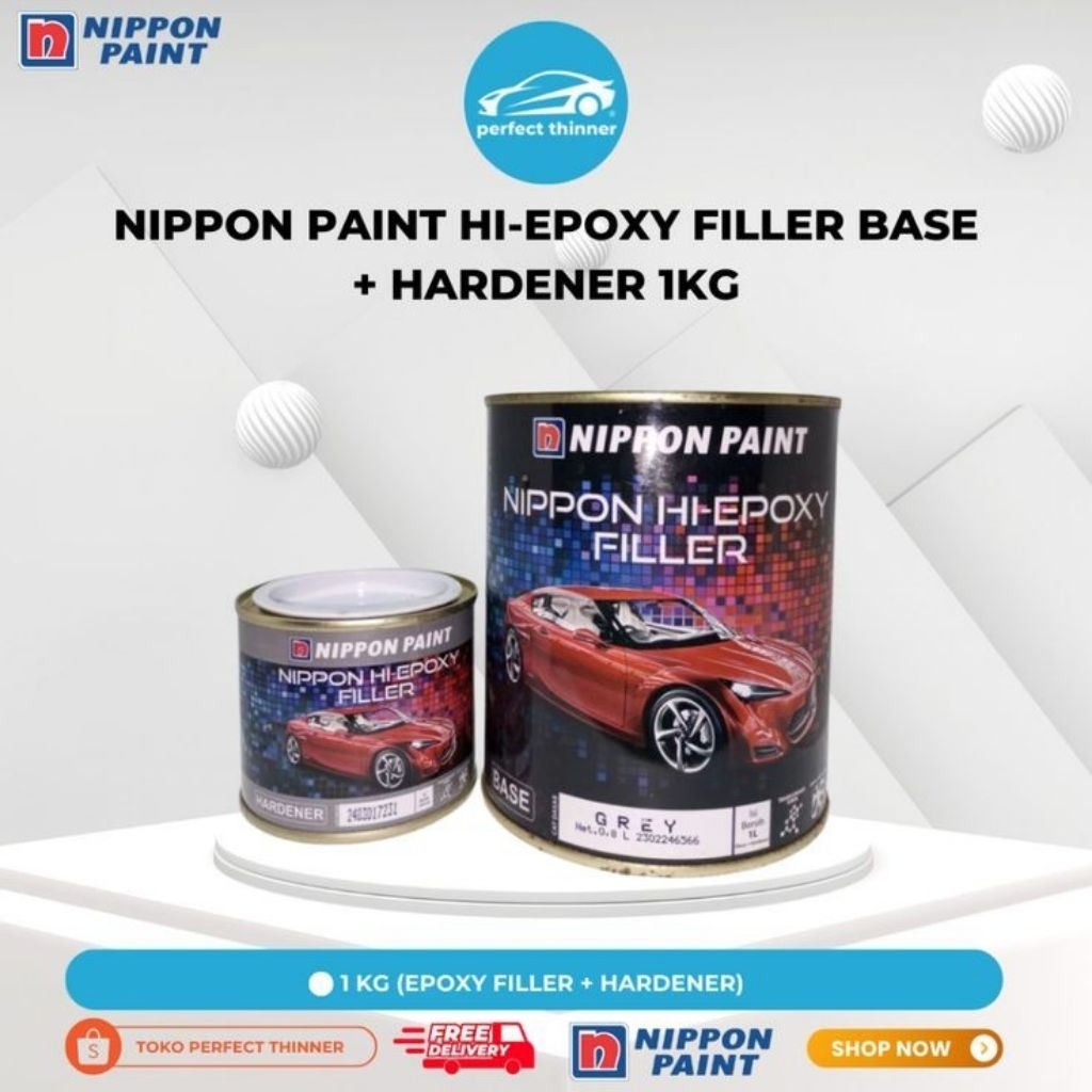 Jual EPOXY NIPPON PAINT GREY 1KG | Shopee Indonesia
