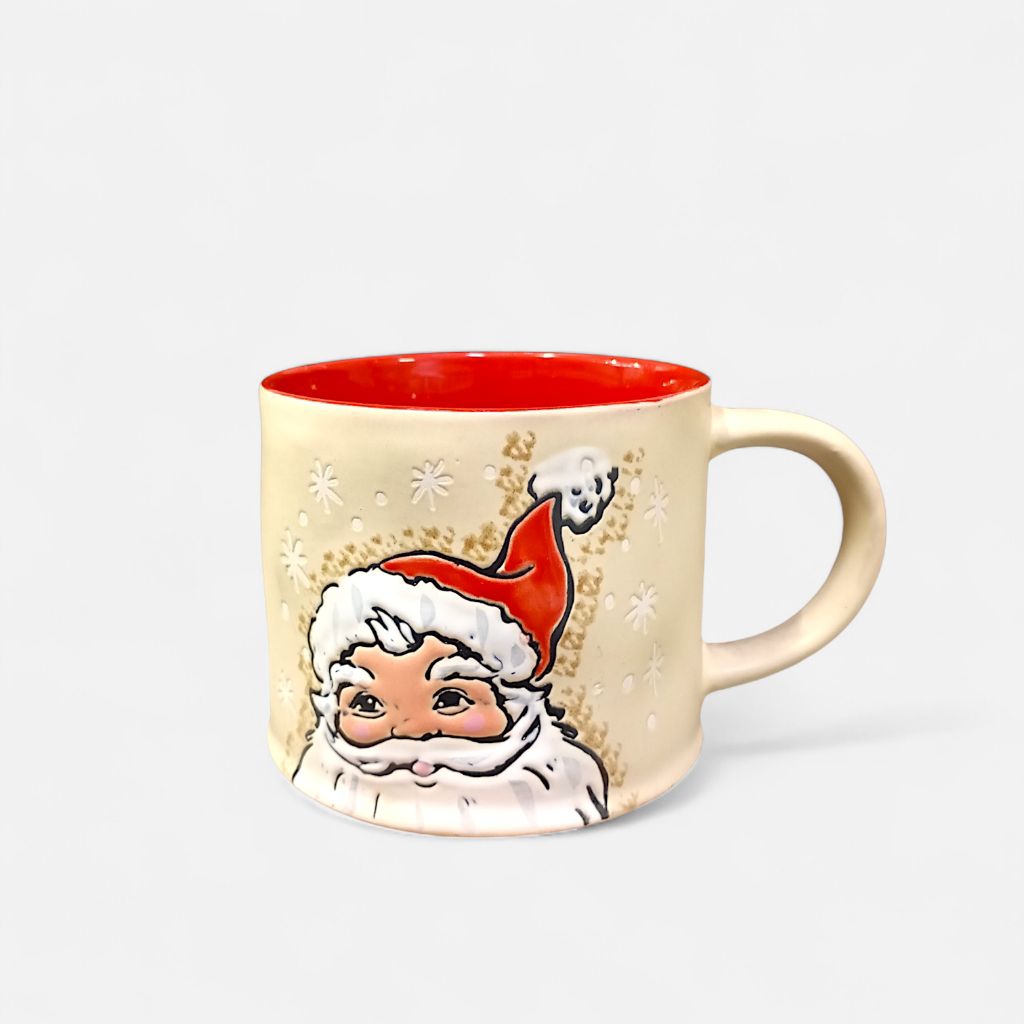 Jual SANTA Christmas Embosed Mug 40cl- Gelas Keramik Motif Timbul Tema ...