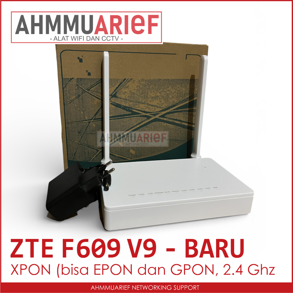 Jual ONT ONU ZTE F609 V9 VERSI 9 XPON BISA EPON GPON MODEM WIFI ...