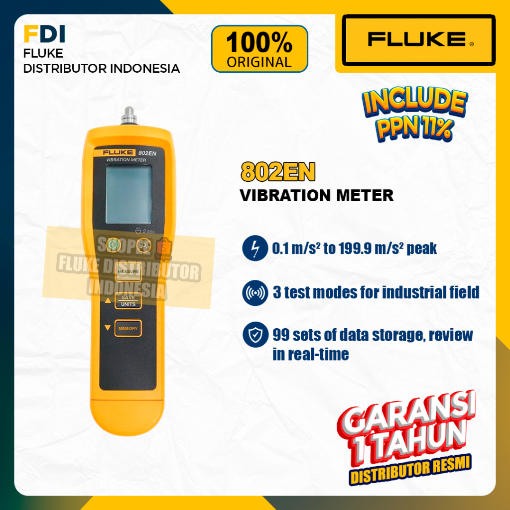 Jual Fluke 802EN Vibration Meter | Shopee Indonesia