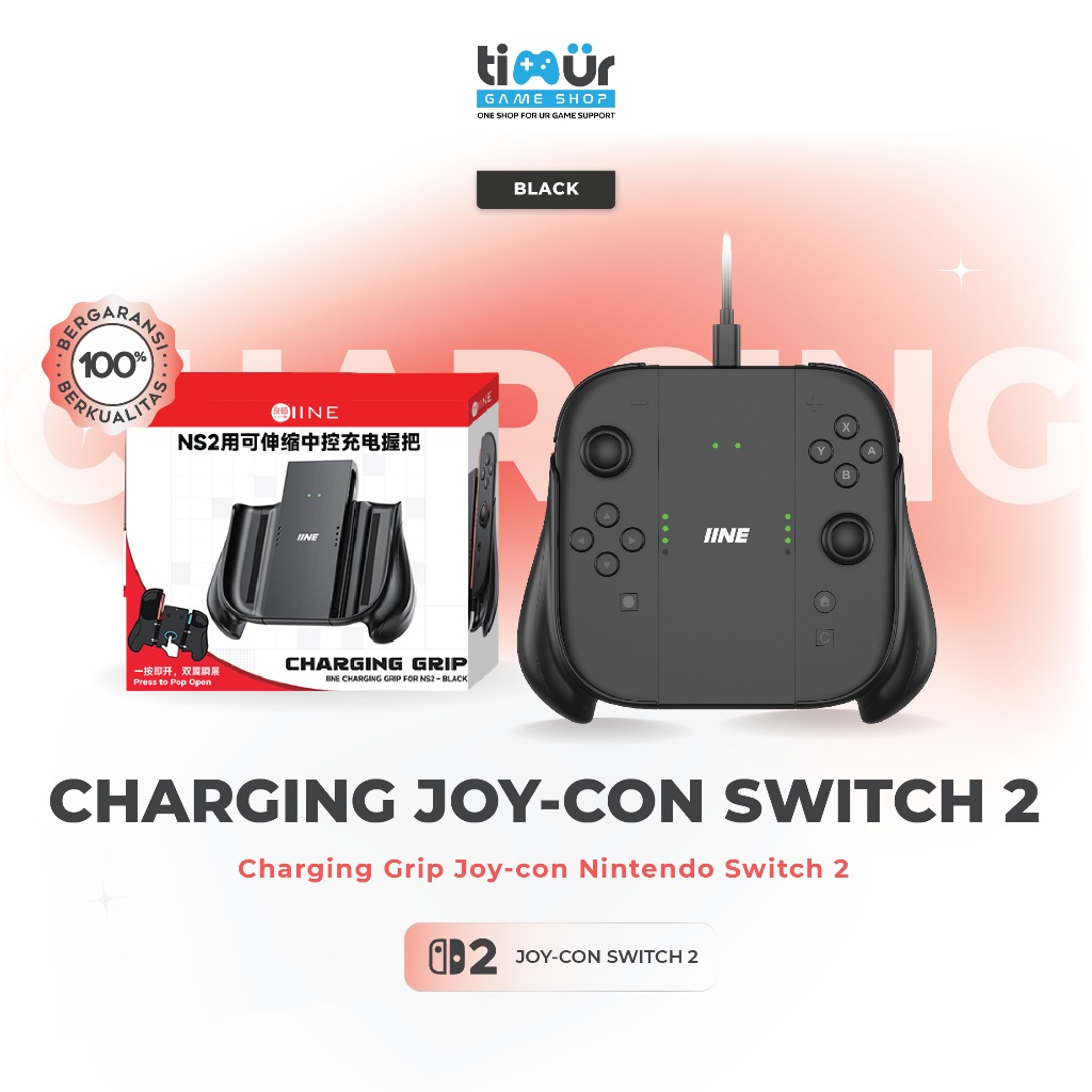 Jual IINE Charging Grip Expandable Controller With Built-In Fast ...
