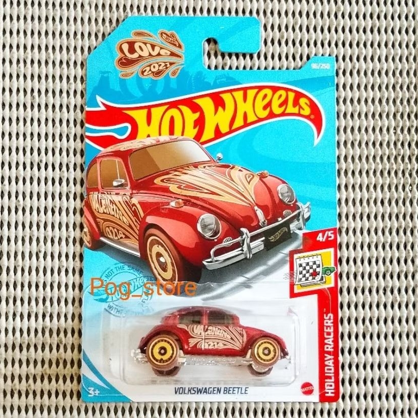 Jual Hot Wheels 2021 - Volkswagen Beetle - Maroon(Valentine Edition ...