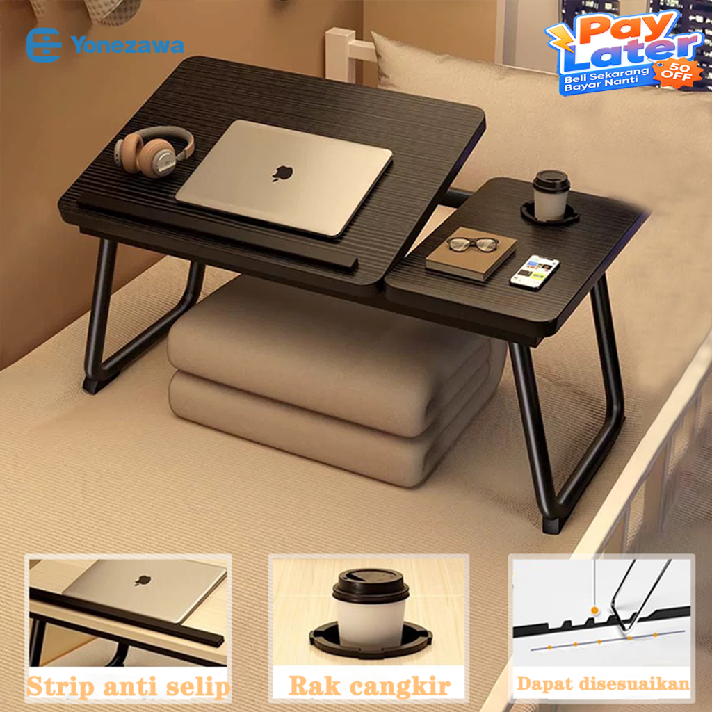 Jual Yonezawa Meja Laptop Lipat Meja Lipat Portable Computer Desk Bed ...
