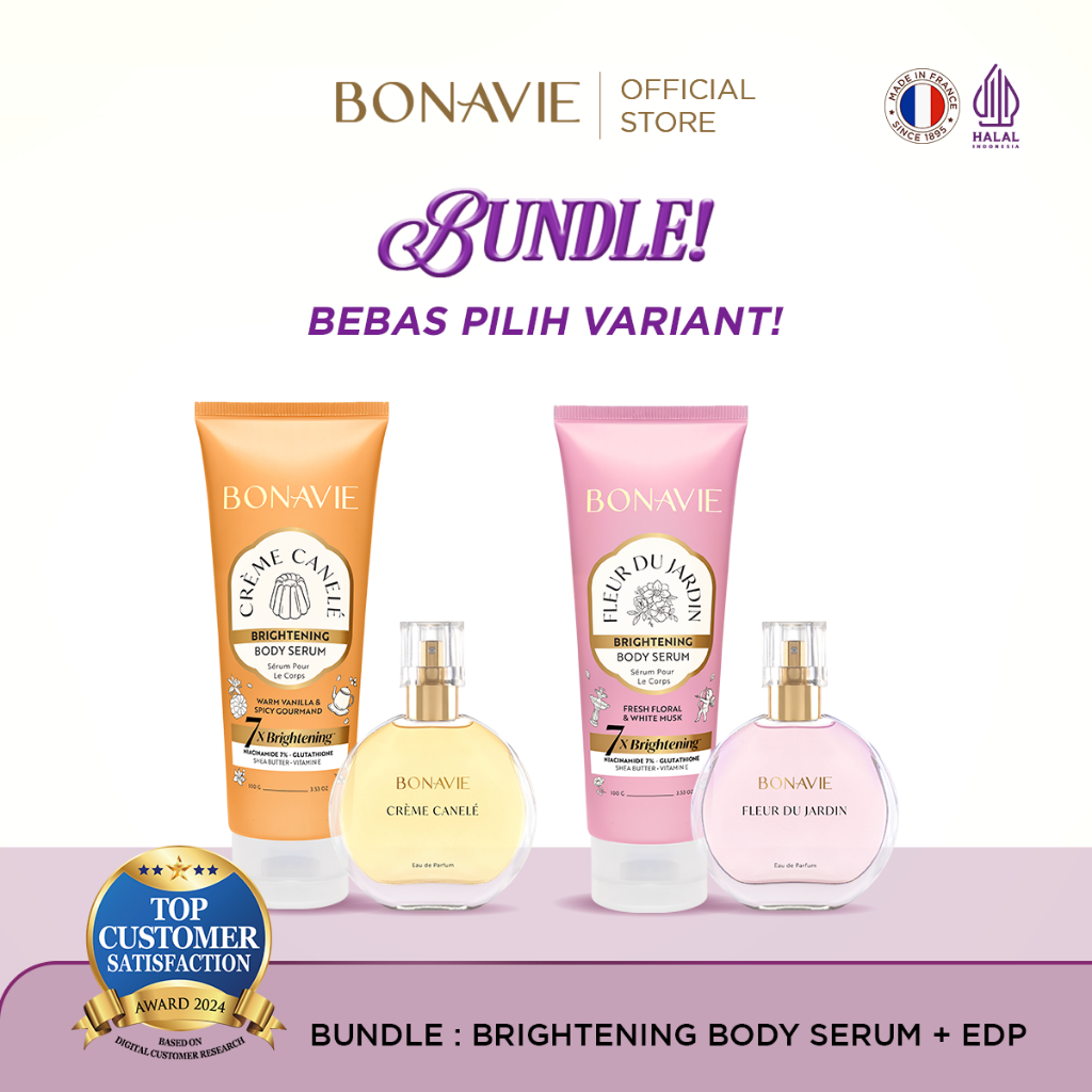 Jual Bundle Bonavie Brightening Body Serum + Eau de Parfum - Tone Up ...