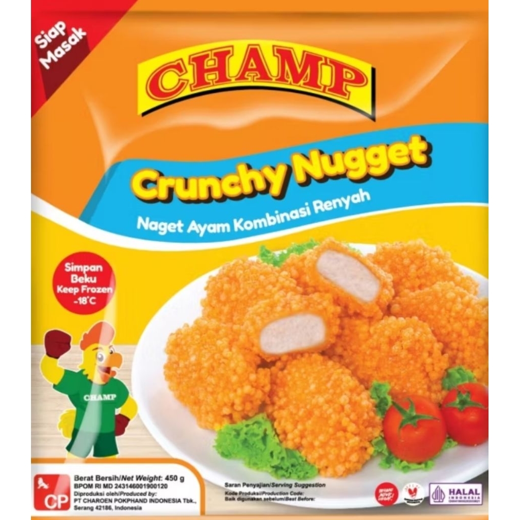 Jual Nuget Ayam Crispy Champ 450 Gram | Shopee Indonesia