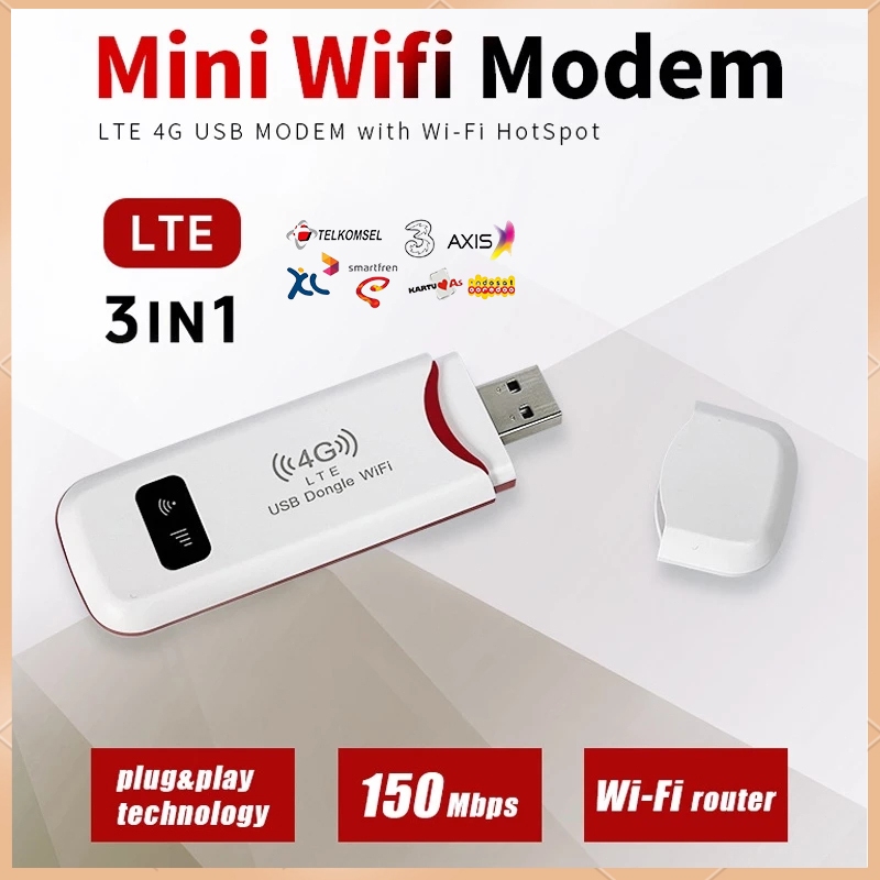 Jual Modem Router WiFi Nirkabel 4G LTE Kartu SIM Universal 150Mbps USB ...