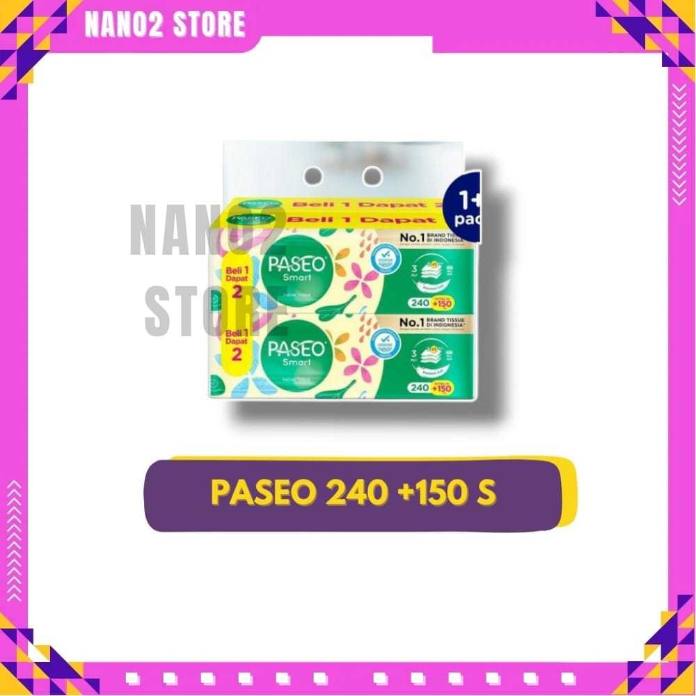 Jual Tissue Paseo Go Smart Tissue Bundle Pack 390ply Tisu Wajah ...