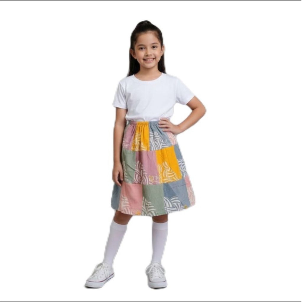 Jual rok batik anak perempuan rok batik perca rok batik pendek | Shopee ...