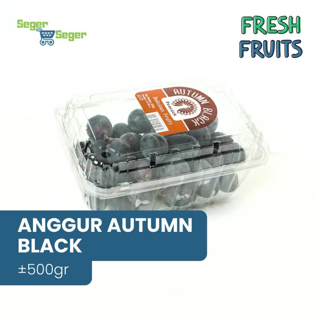 Jual ANGGUR AUTUMN BLACK - PACK - 500gr | Shopee Indonesia