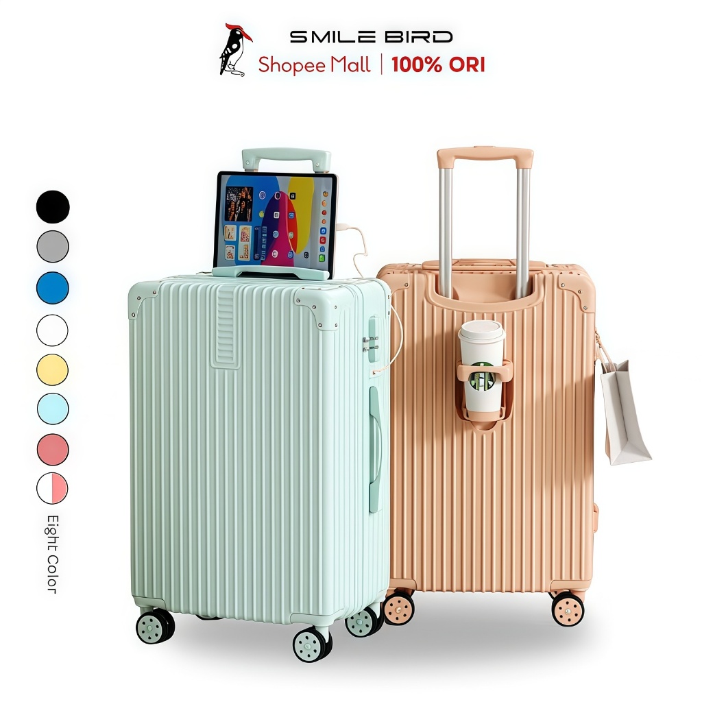 Jual Smile Bird Koper Kabin 20 Inch klasik Tas Travel bag Ringan Beroda ...
