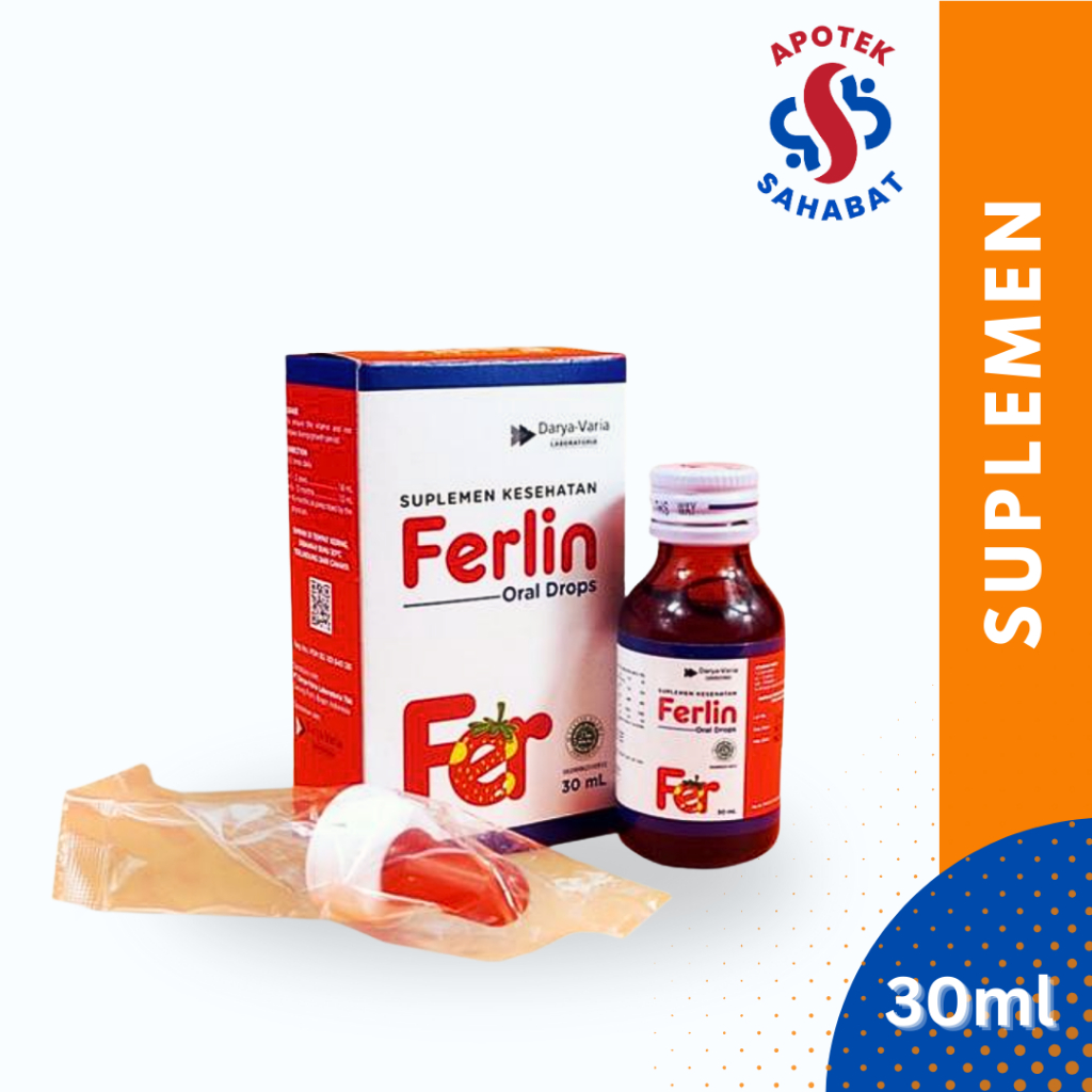 Jual Ferlin Sirup 100ml, Drop 30ml | Shopee Indonesia