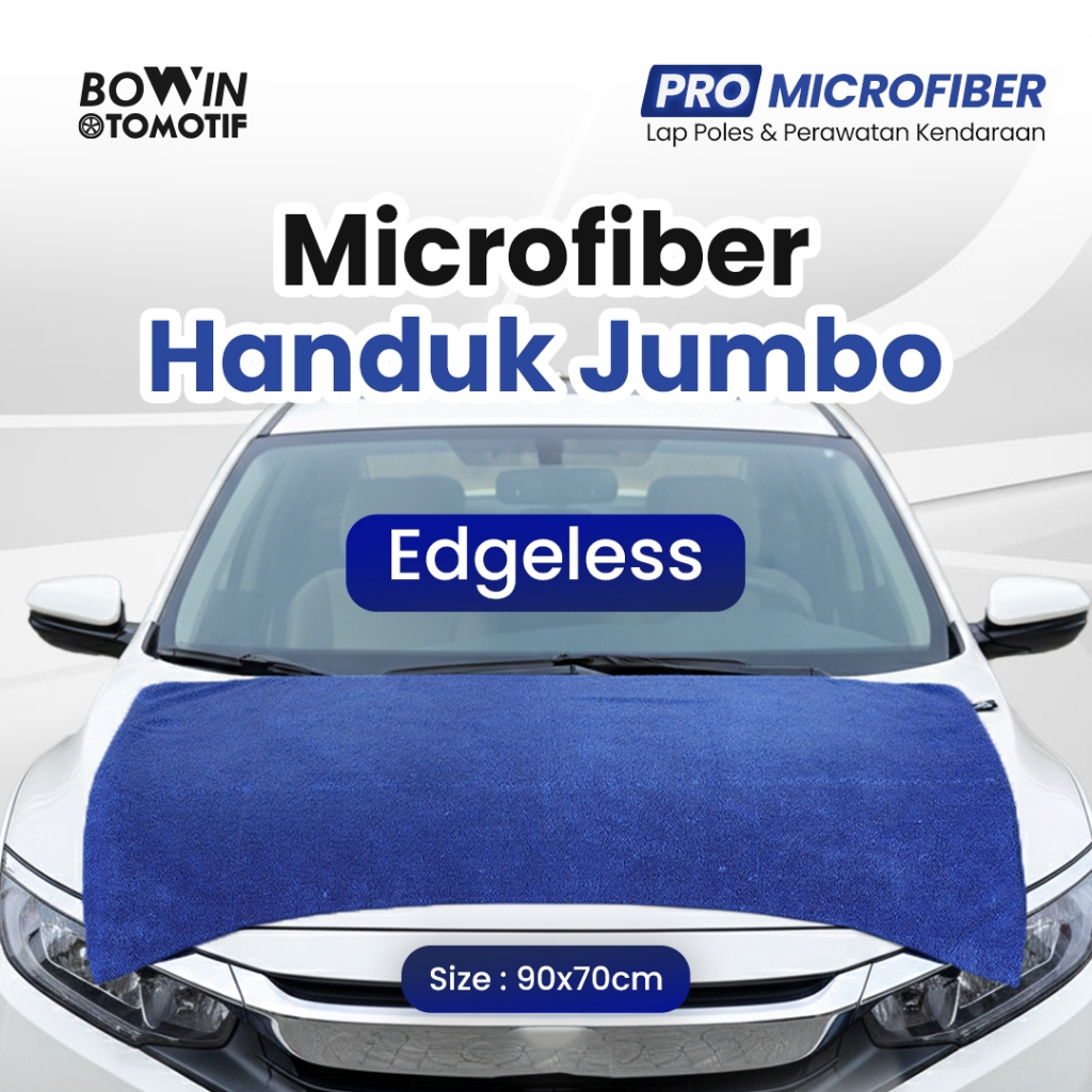 Jual Bowin Kain Lap Mobil & Motor Pro Microfiber 800GSM (Lap Polish ...