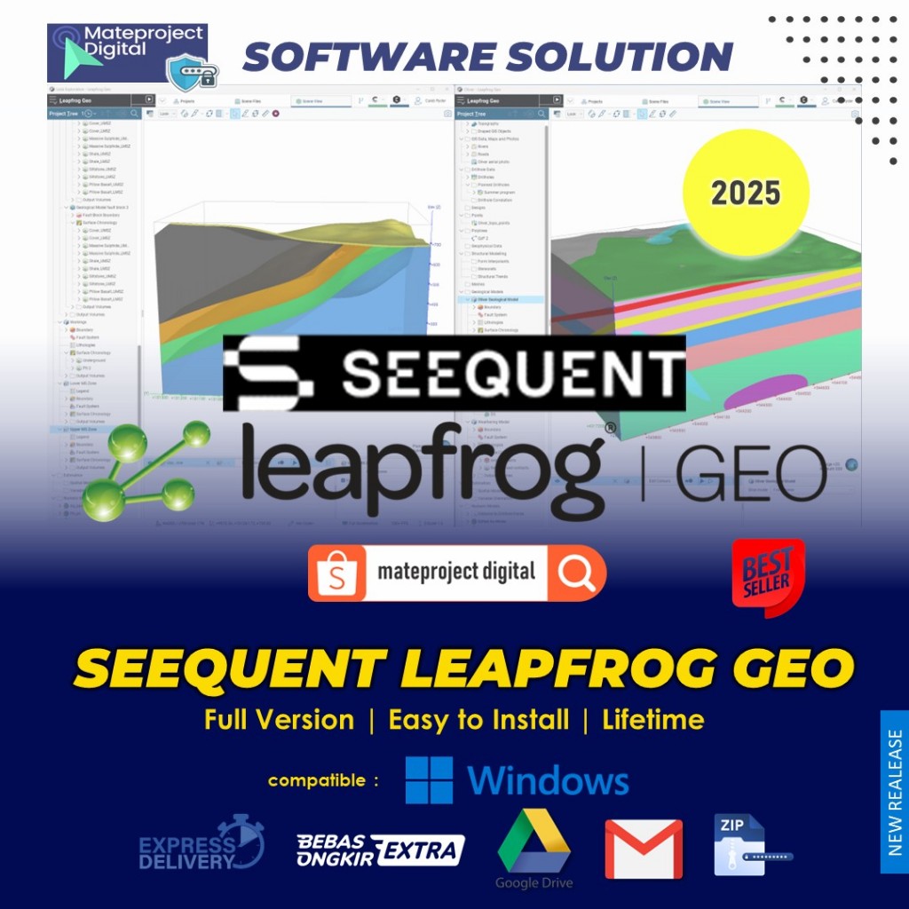 Jual Leapfrog Geo 2023 Full Version Software Seequent 3D Model ...
