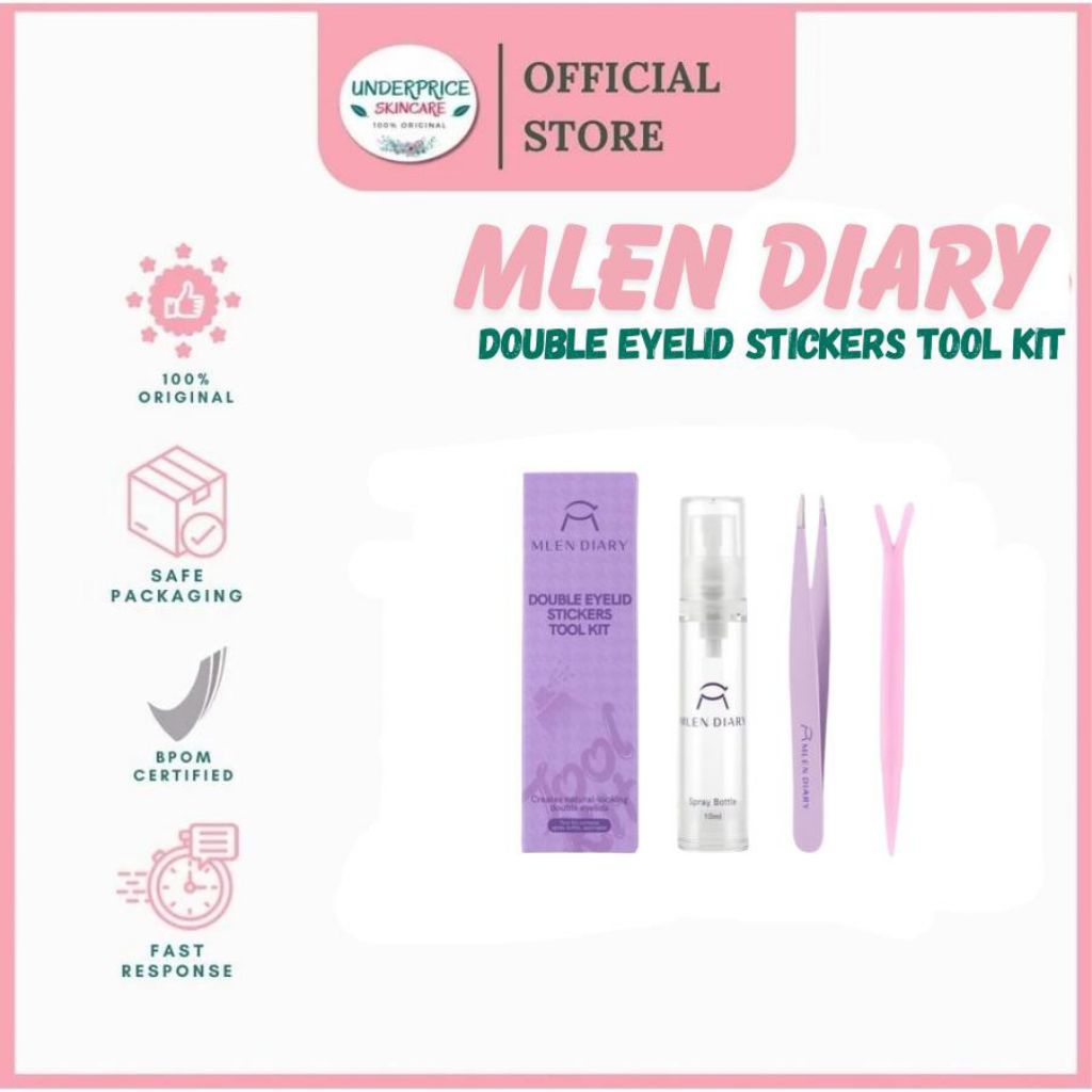 Jual Mlen Diary Double Eyelid Stickers Tool Kit | Shopee Indonesia