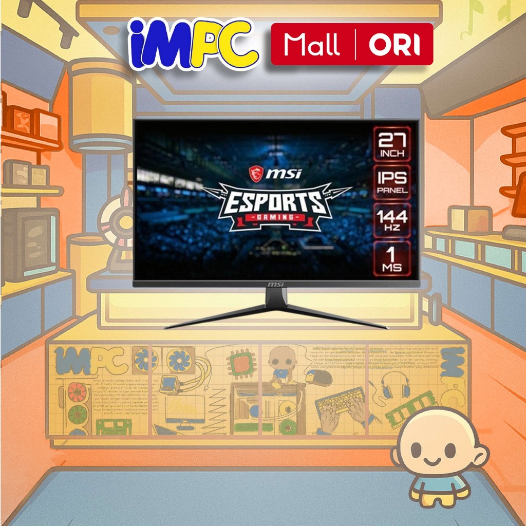 Jual MONITOR MSI OPTIX MAG273 27" INCH 144HZ 1MS - GAMING MONITOR ...