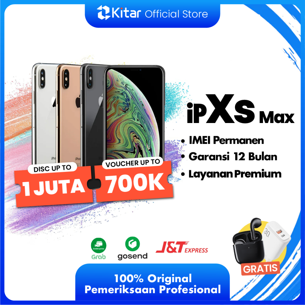 Jual iPhone XS Max ex iBox Beacukai IMEI Permanen Garansi 12 Bln 100% ...
