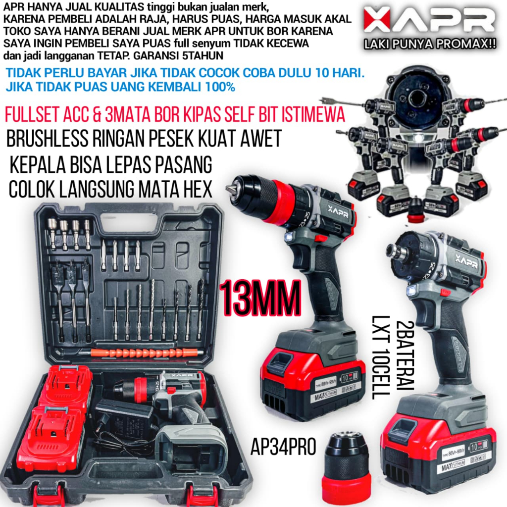 Jual SILAHKAN PILIH Raja bor brushless APR AP34PRO basic mesin AP13pro ...