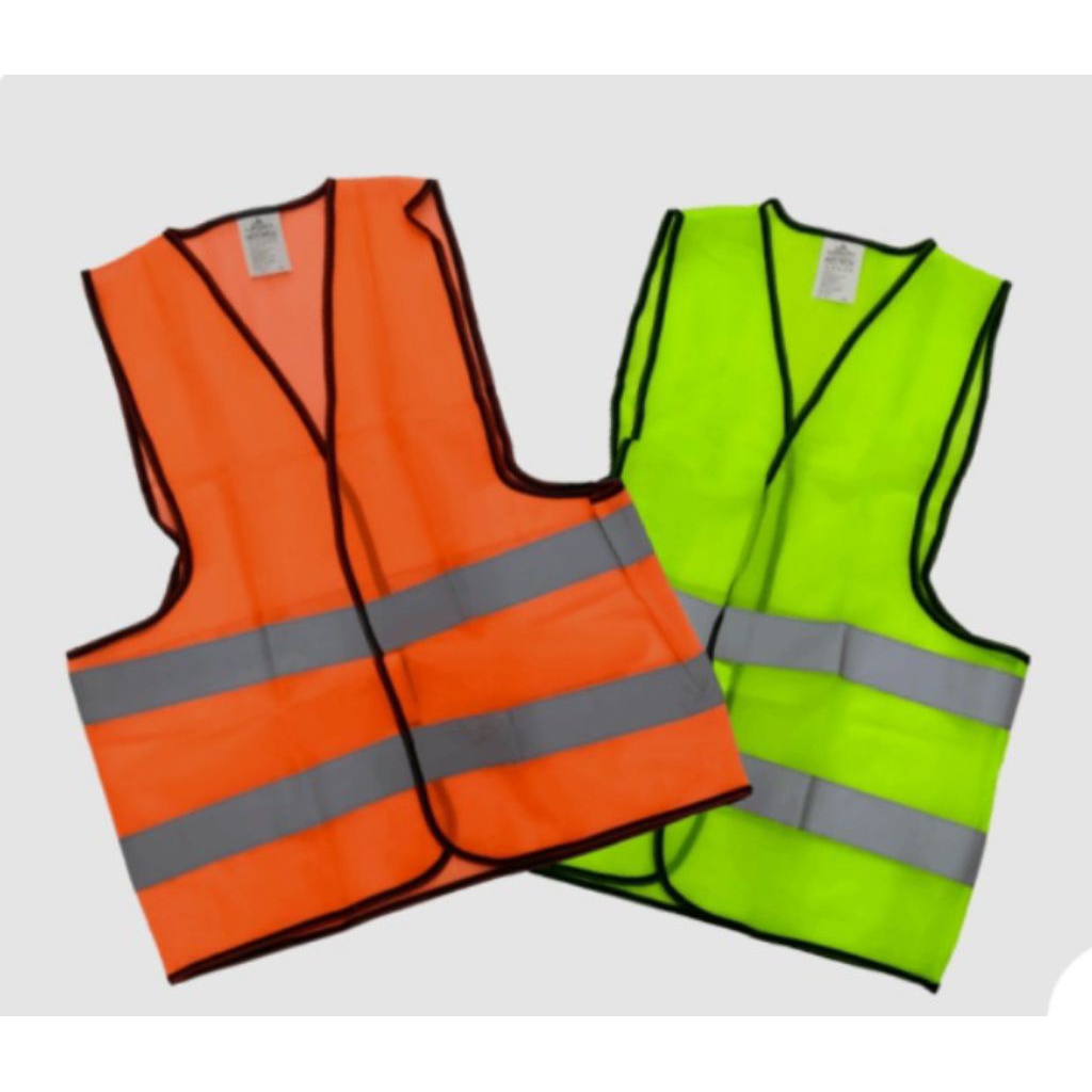 Jual tipe 2 line rompi safety jaring rompi polyester rompi proyek hijau ...