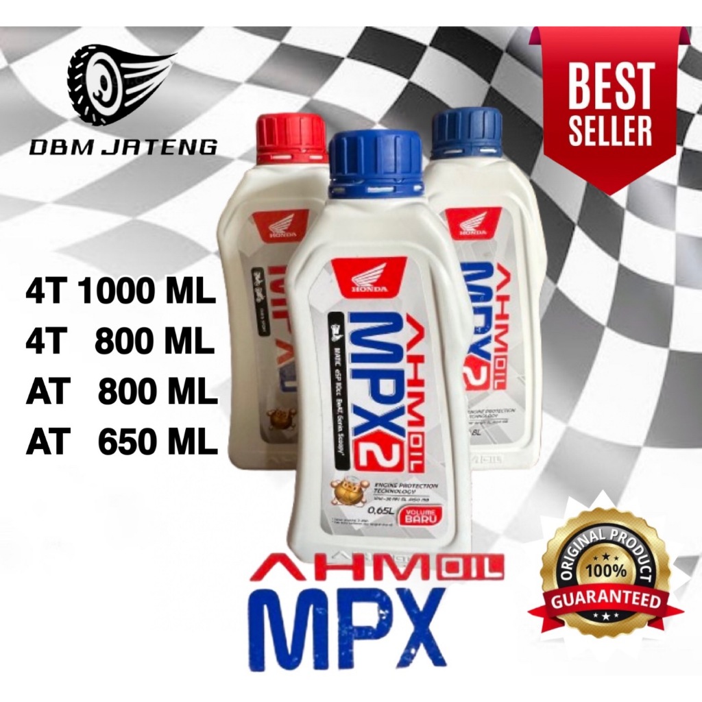 Jual 100% ORIGINAL & BARU OLI MOTOR AHM OIL MPX 1 MPX 2 HARGA GROSIR AT ...