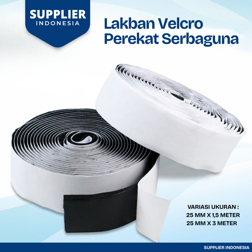 Jual Lakban Velcro Double Tape Hook and Loop Kasar dan Halus Self ...