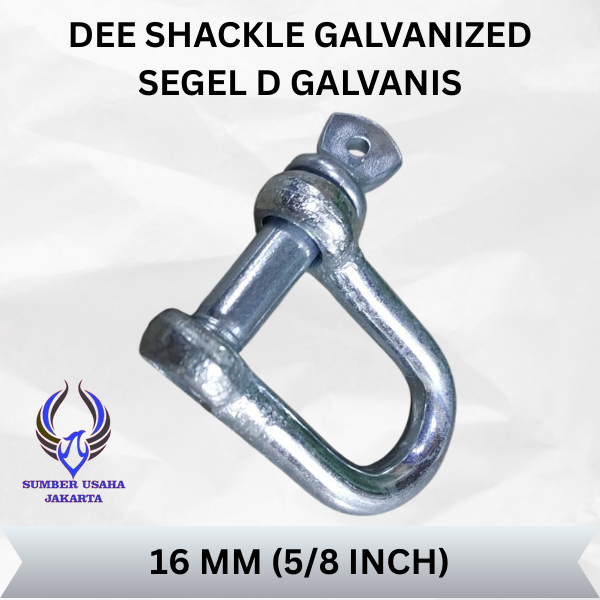 Jual Shackle Segel D Galvanis 16 mm M16 5/8 Inch Dee Galvanized Bow ...