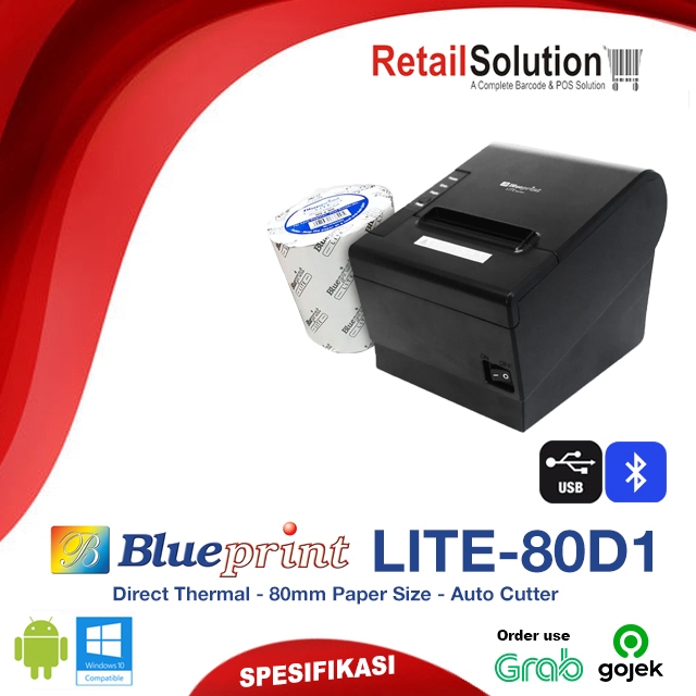 Jual Printer Thermal USB Bluetooth 80mm - Blueprint Lite80 D1 / Lite ...