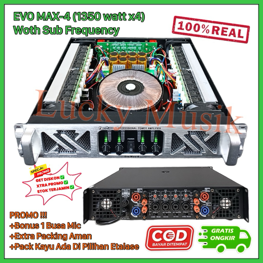 Jual power firstclass evo max4 original 4 channel FIRSTCLASS EVO MAX 4 ...