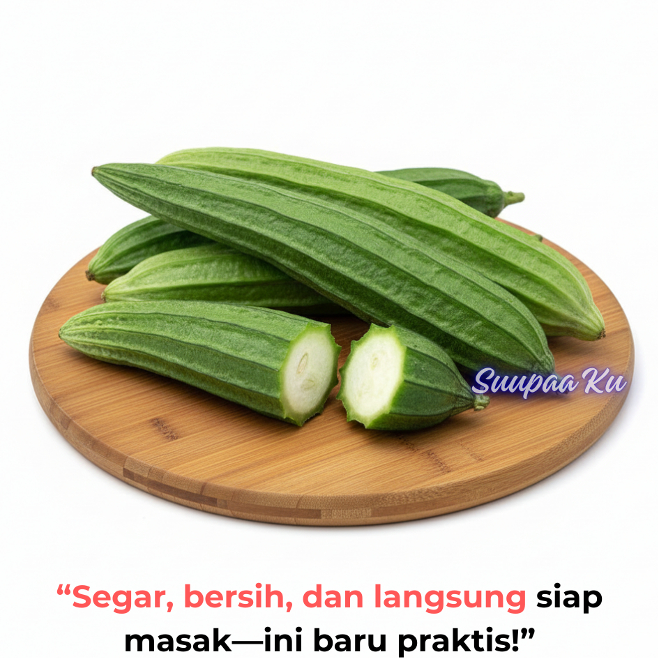 Jual Kirim Instan Oyong Segar ±500gr Sayur Fresh Siap Olah | Shopee ...