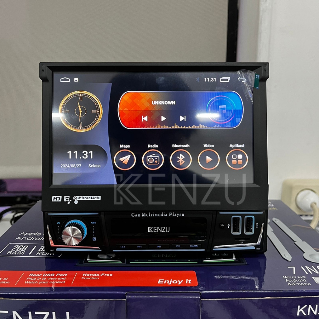 Jual KENZU KNZ-7089 7" Head Unit Android Mobil 1DIN In-Dash | 2+32 ...