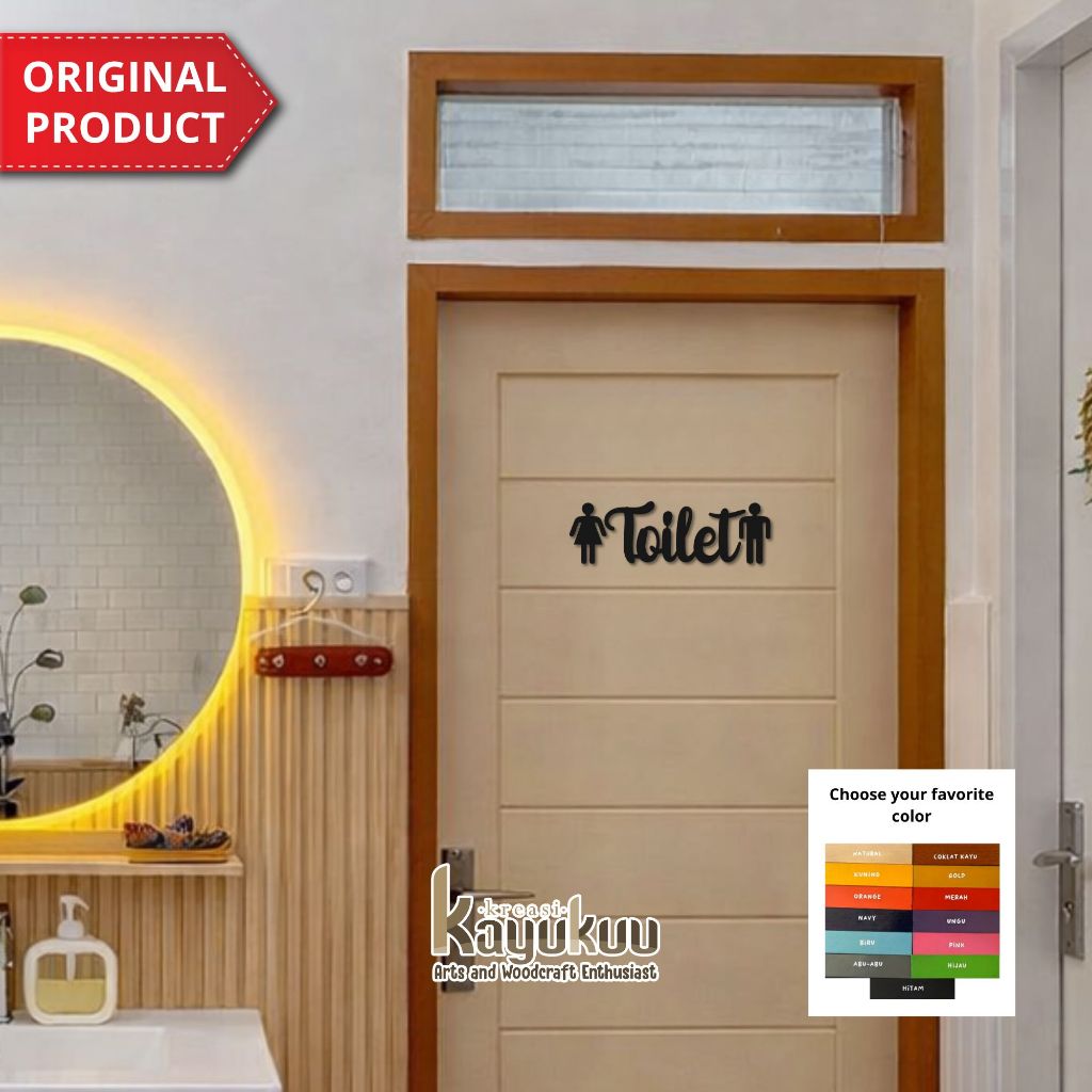 Jual Kreasikayukuu Tulisan Toilet / Pajangan Toilet / Sign Toilet ...