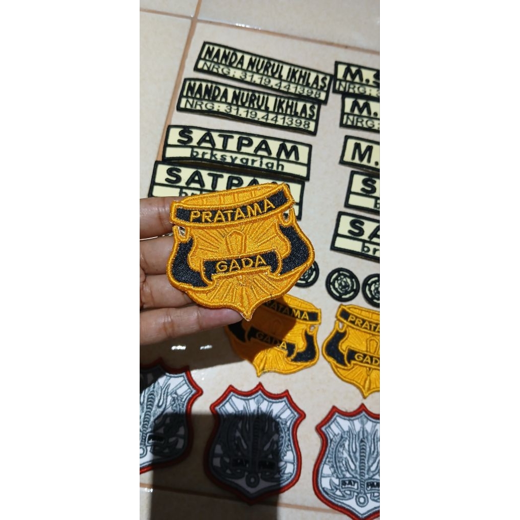 Jual Logo Satpam Pratama Gada, Bordir timbul premium | Shopee Indonesia