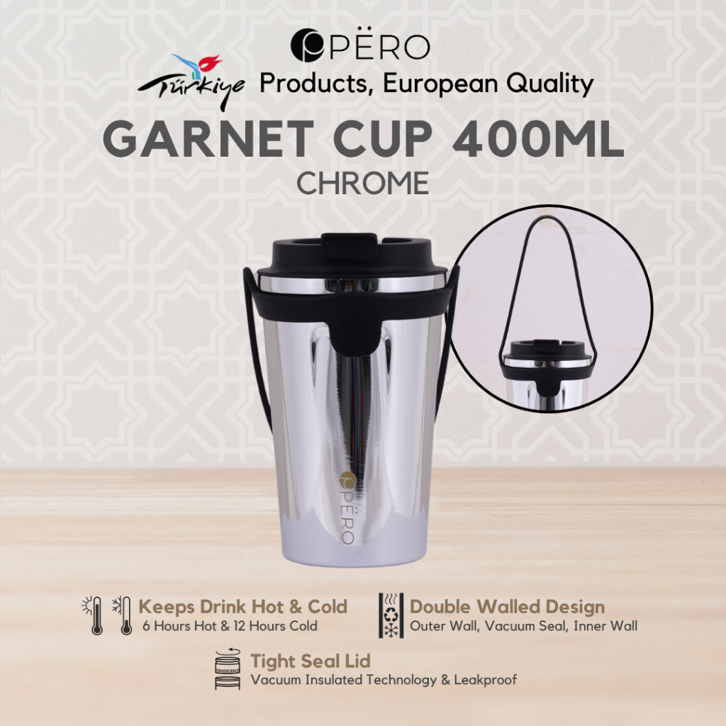Jual Pero Coffee Mug Tumbler Garnet 350ML with Strap Silicone Belt ...