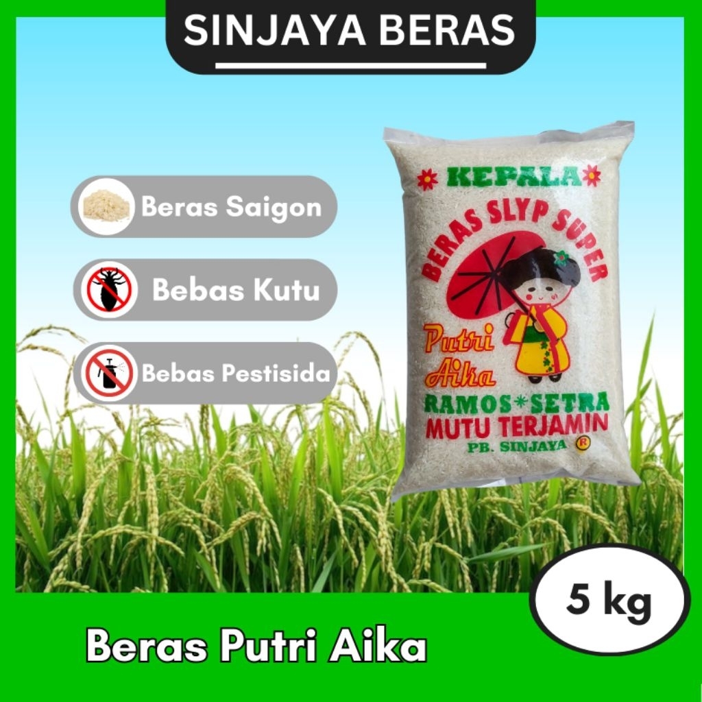 Jual Beras Putri Aika Saigon Asli 5 Kg | Shopee Indonesia