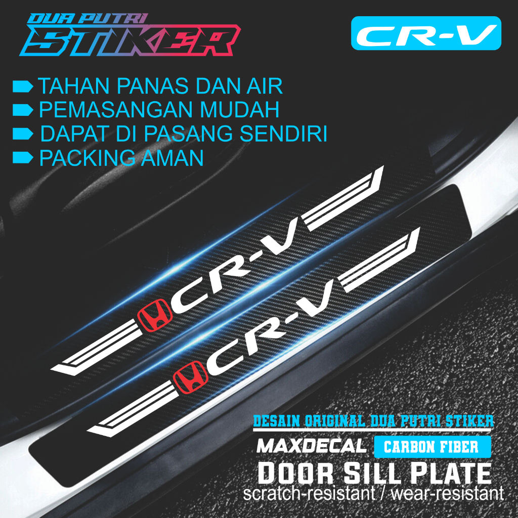 Jual STICKER CARBON 3D 9 PCS PLINDUNG PINTU PIJAKAN KAKI MOBIL CRV ...