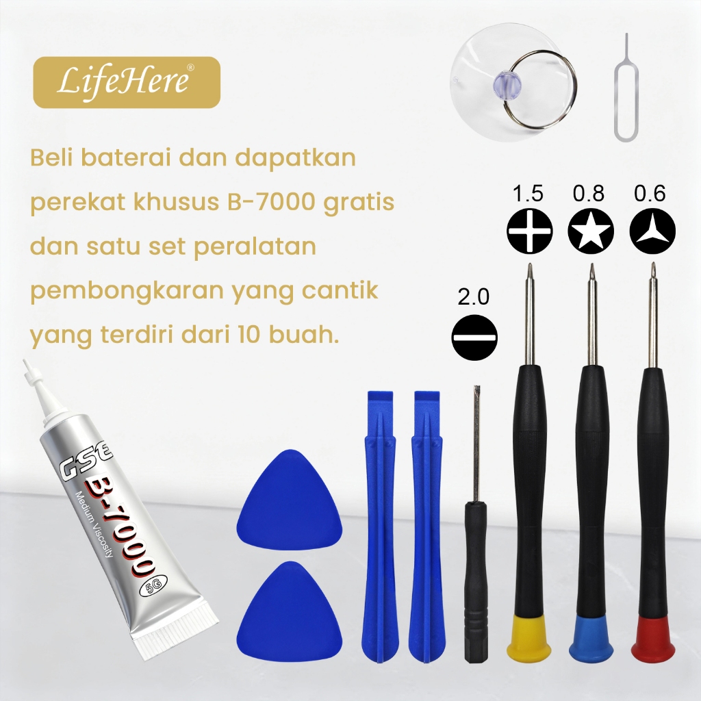Jual Satu set alat pembongkaran berisi sepuluh bagian dan lem. Alat ...