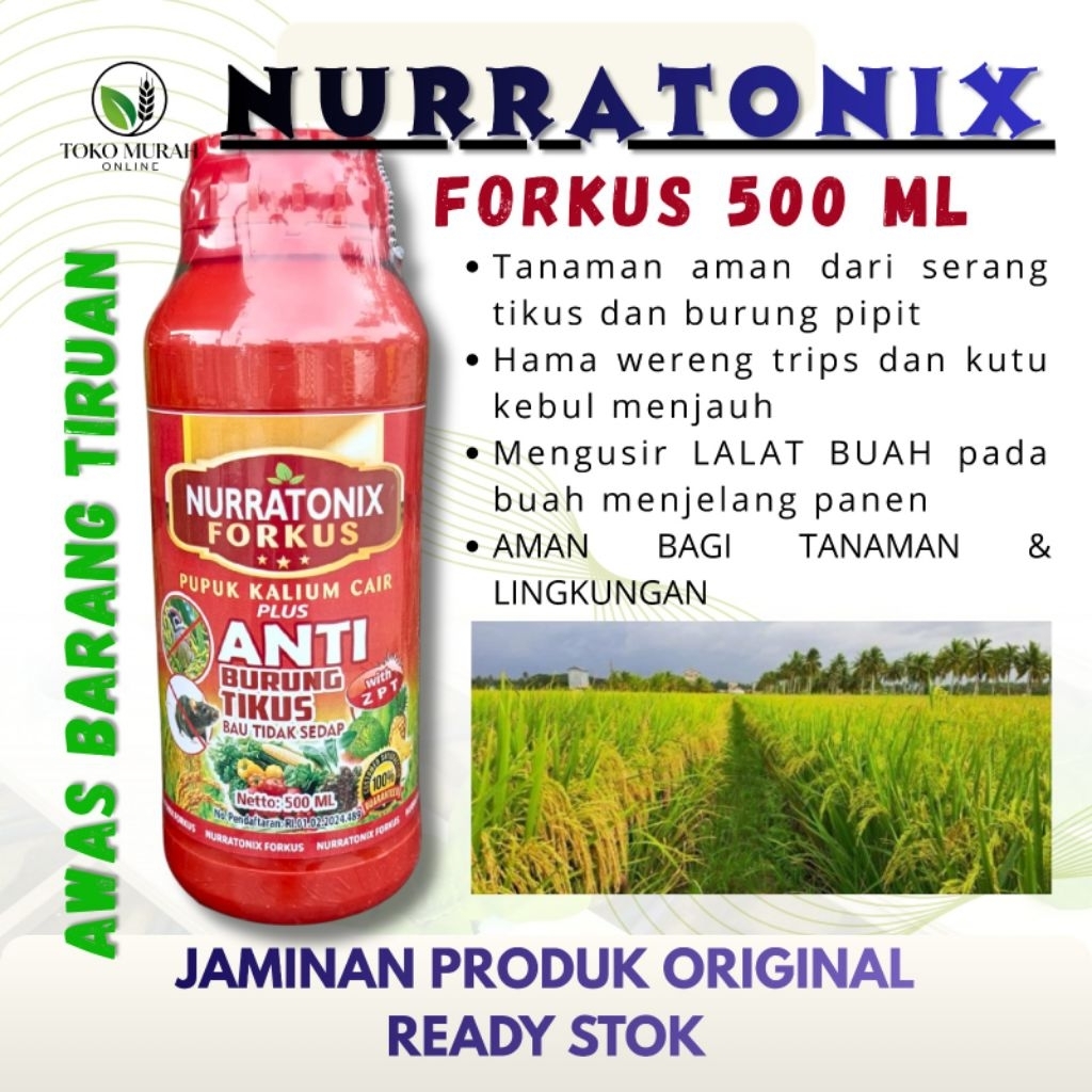 Jual PUPUK Kalium AJAIB NURRATONIX FORKUS 500 ml multi fungsi. Pembesar ...