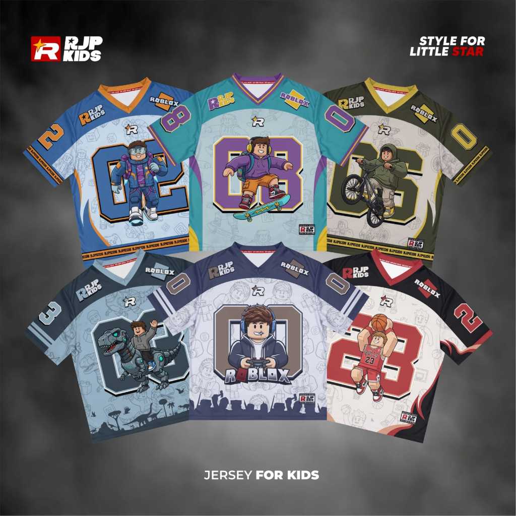 Jual ATHLIX Jersey Anak Roblox New Series Jersey Anak Dryfit Brazil ...