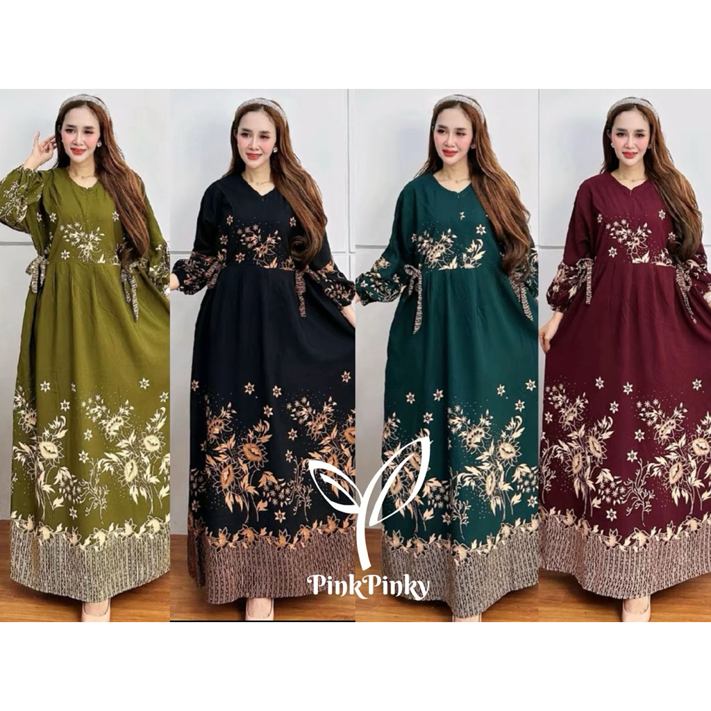 Jual Gamis Rayon Premium Dress Jumbo Busui Resleting | Shopee Indonesia