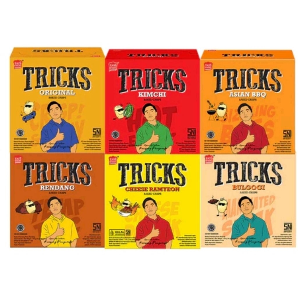 Jual TRICKS Baked Crisps Potato Original | Asian BBQ | Kimchi | Bulgogi ...