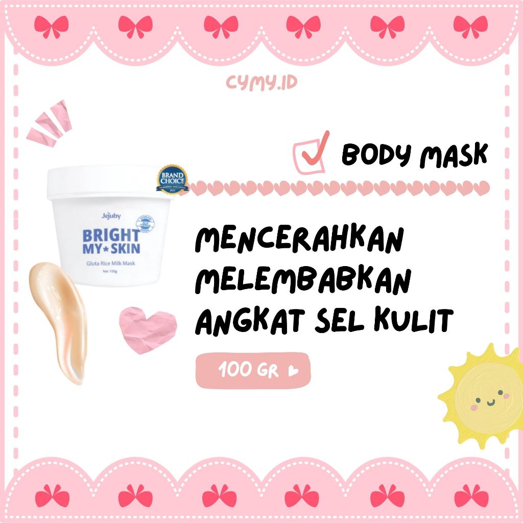 Jual JEJUBY Gluta Rice Milk Mask 2in1 Rinse Off & Sleeping Body Mask ...