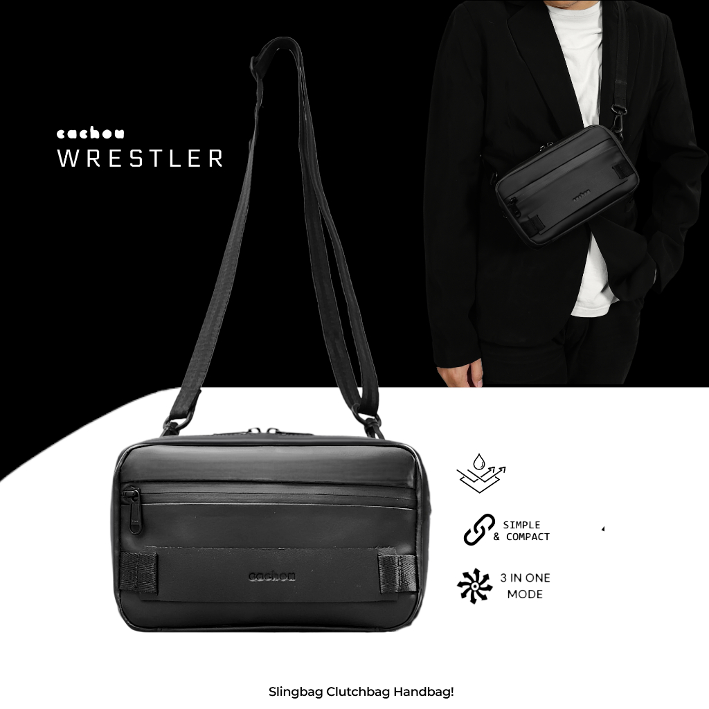 Jual Cachou - Handbag Pria Wrestler Exclusive Tas Selempang Pria Clucth ...